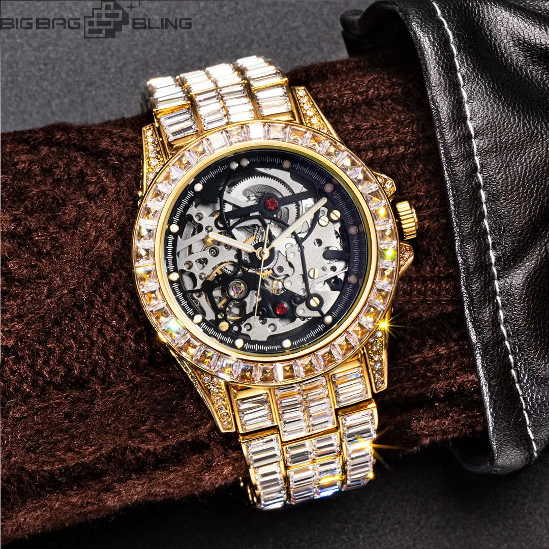 Iced Out Fully automatic machinery Watch - BigBagBling