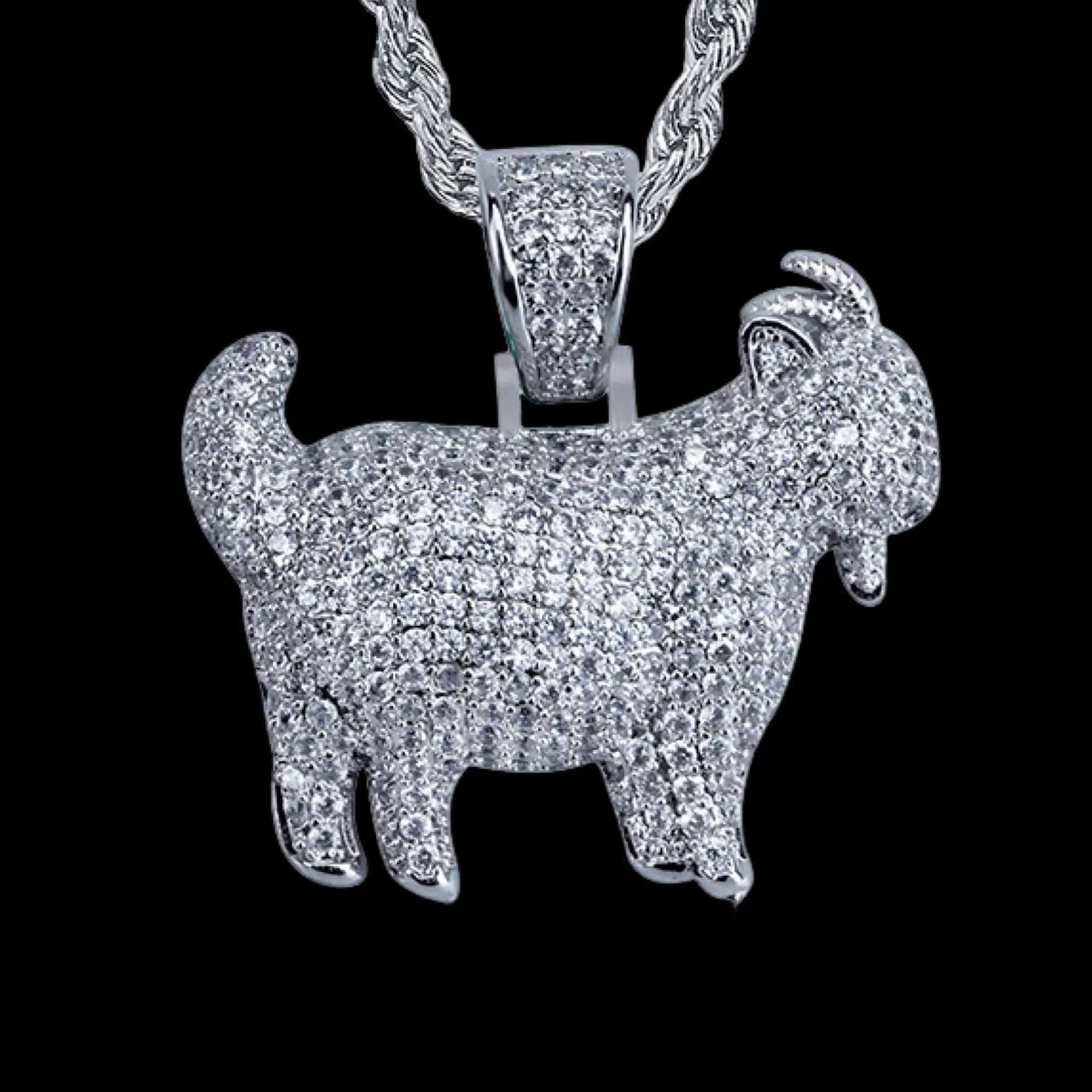 Iced Out GOAT Pendant - BigBagBling