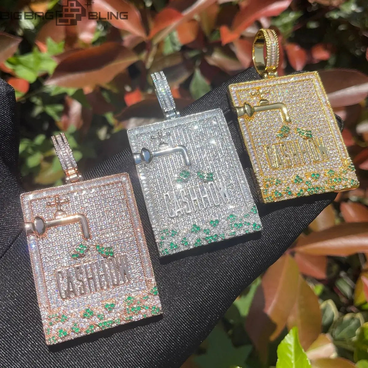 Iced Out Start-up cash Pendant- BigBagBling