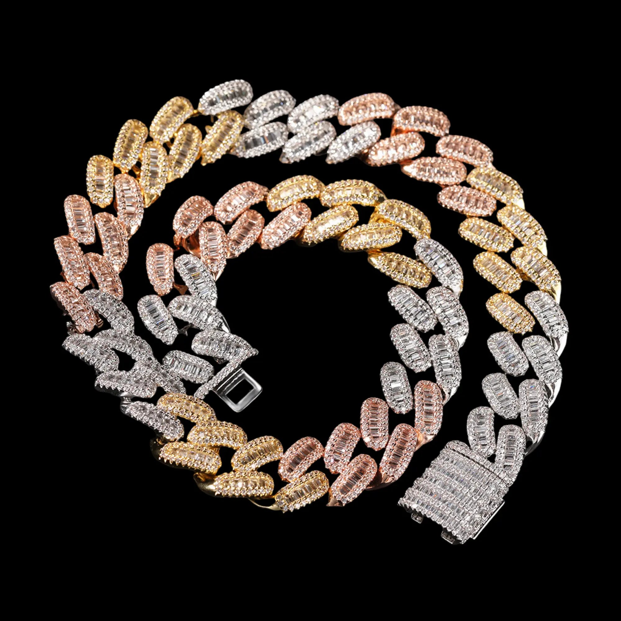 15mm Multicolor Cuban Chain | BigBagBling