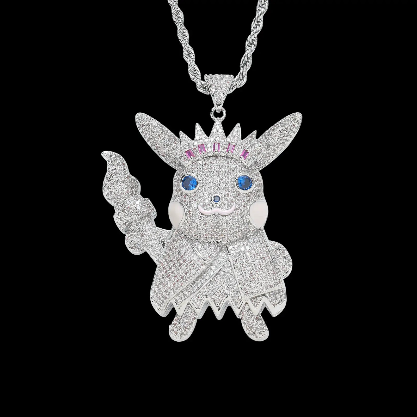 Iced out Cartoon Pet Pendant - BigBagBling